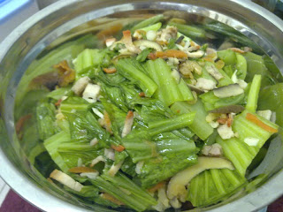 My Cooking Journal: 24-9-2011 Kai Choy's Rice (Chinese Mustard Cabbage)