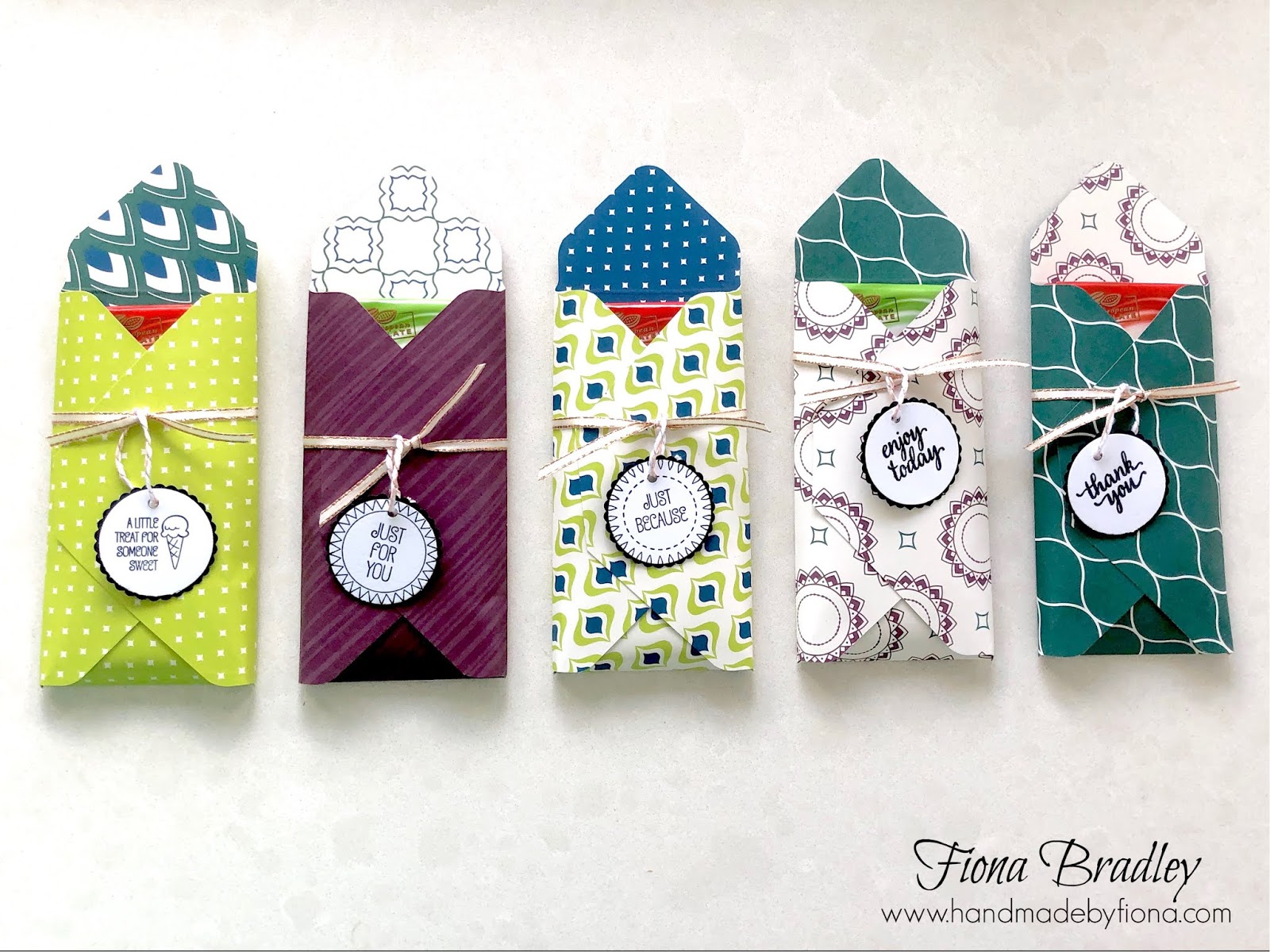 Treat Envelopes - Handmade by Fiona