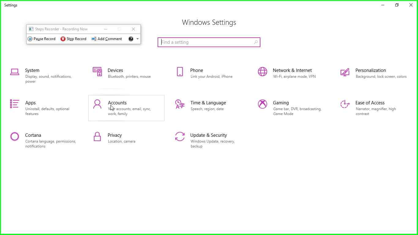 How to Set Picture Password in Windows 10