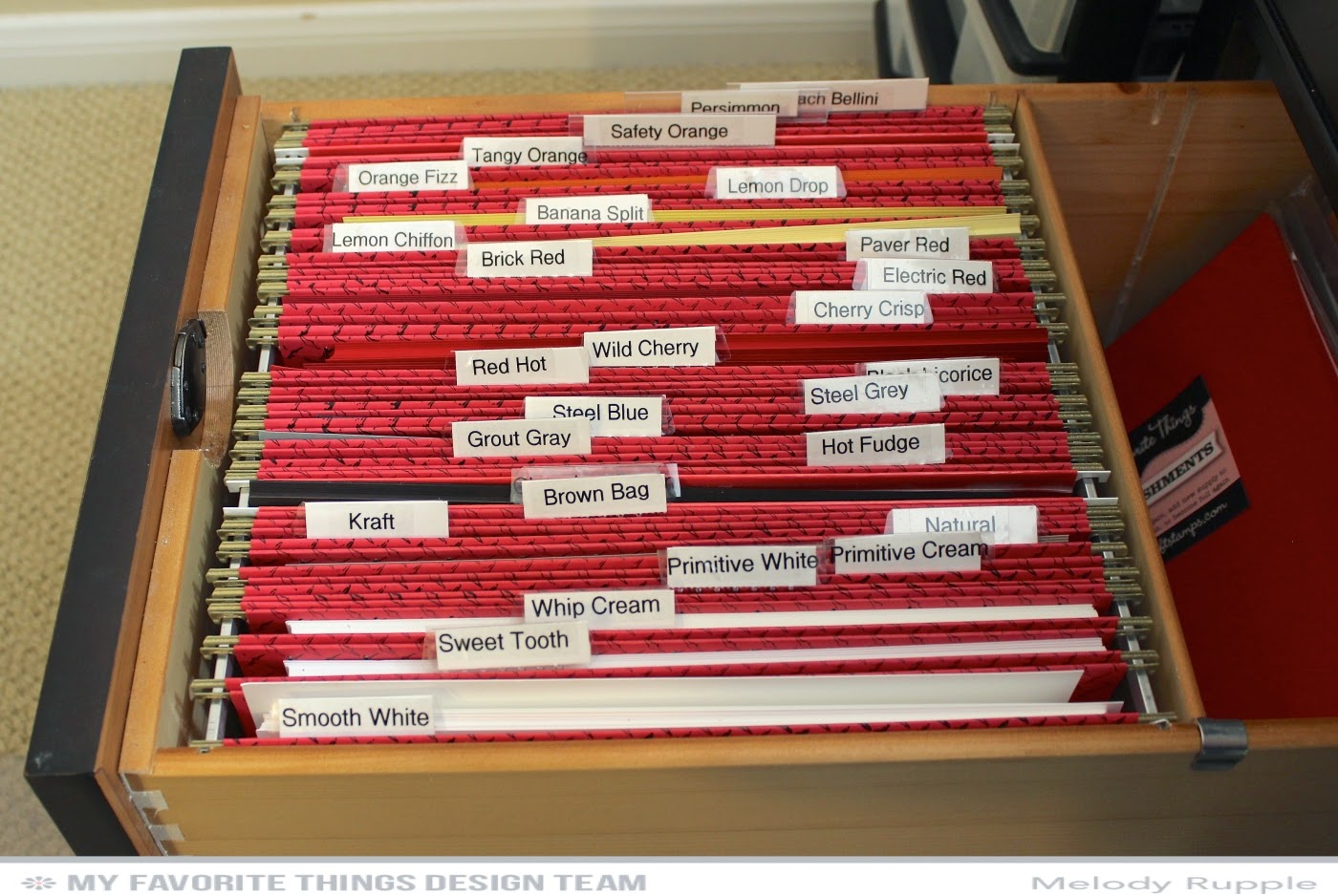 A Paper Melody: MFT's 5 Days to an Organized Crafty Stash Day 4 - Card ...