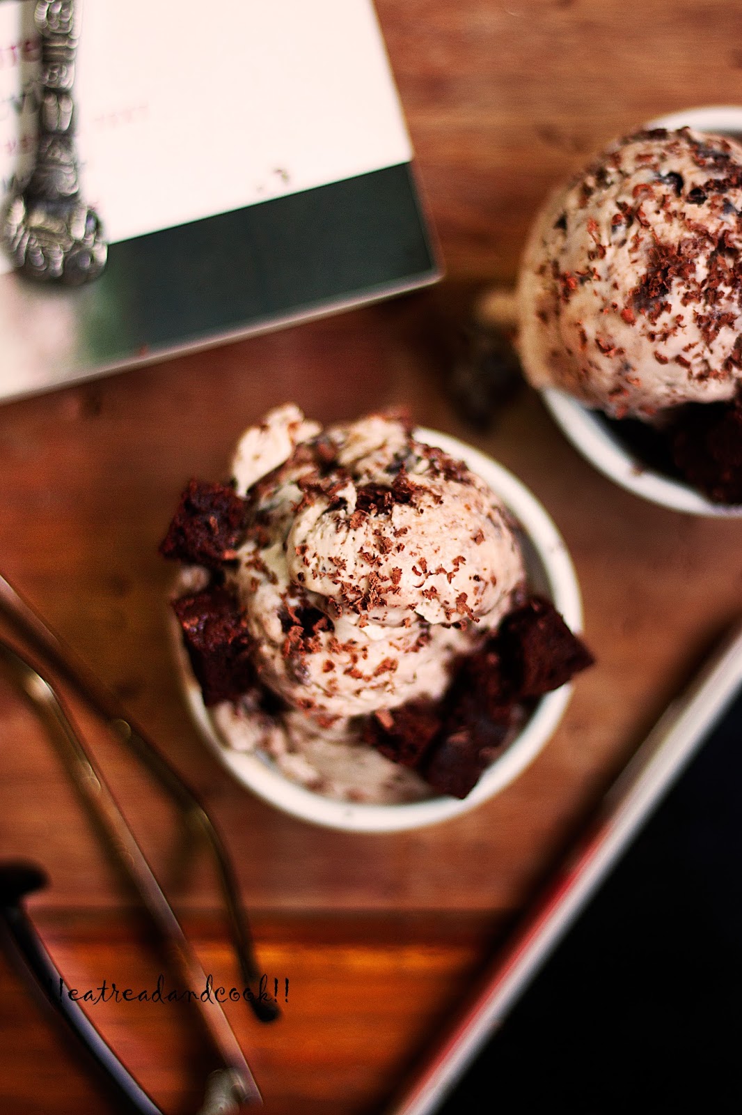 Vanilla Ice Cream with Chocolate Chunks and Fudgy Brownie Bits