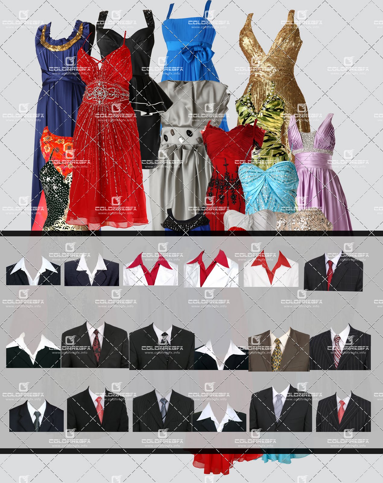 Custom suits and dresses psd template « xonekDesign
