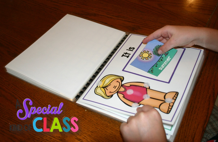 A special kind of class: Adapted Calendar for SPED kids