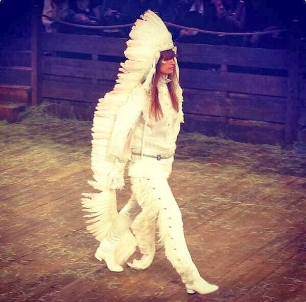 Hats Have It: Chanel's Native American Headdress On Runway Raises ...
