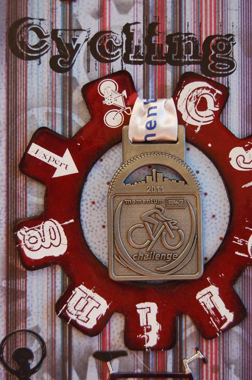 Jamies Happy Scrapping: 94.7 Cycle Challenge Cycling Layout