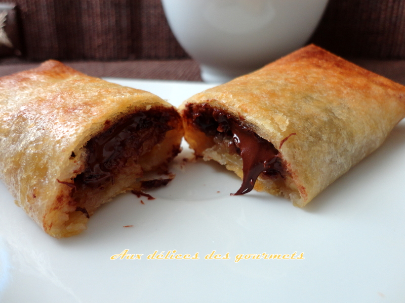 Aux délices des gourmets: NEMS CHOCO - BANANE