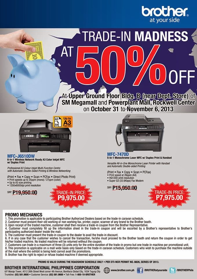 Manila Shopper: Brother Printer Trade-In Madness @SM Megamall ...