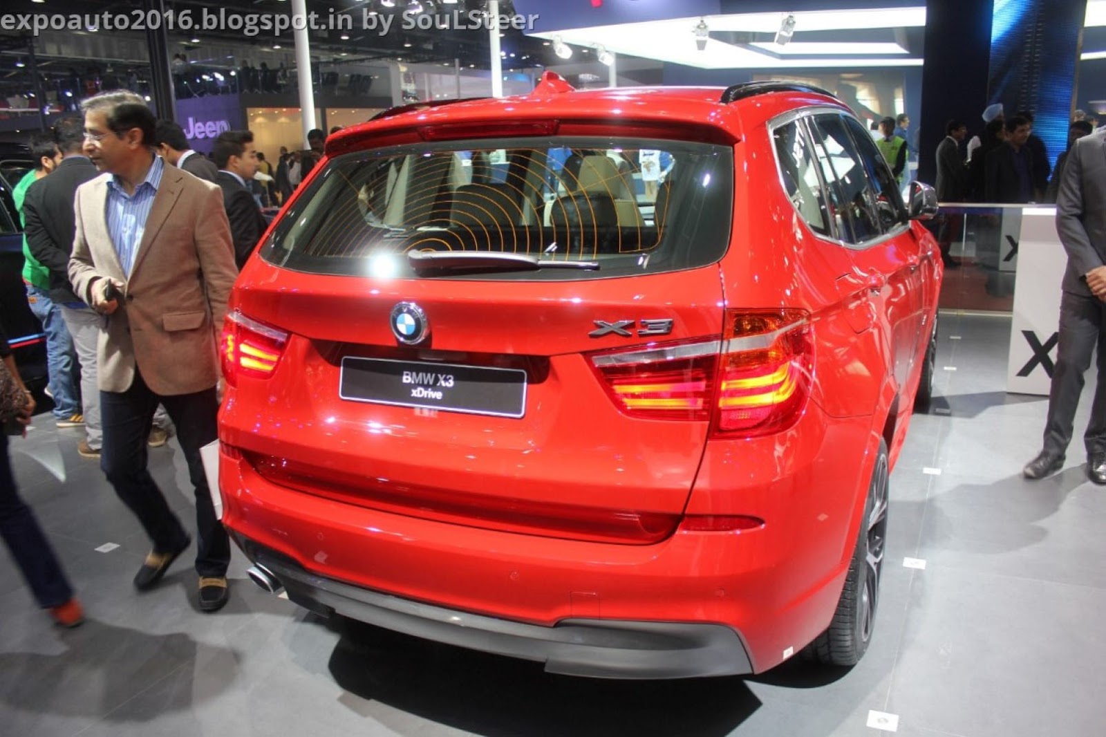 Auto Expo 2016 by SouLSteer: Red BMW X3 xDrive20d xLine compact luxury ...