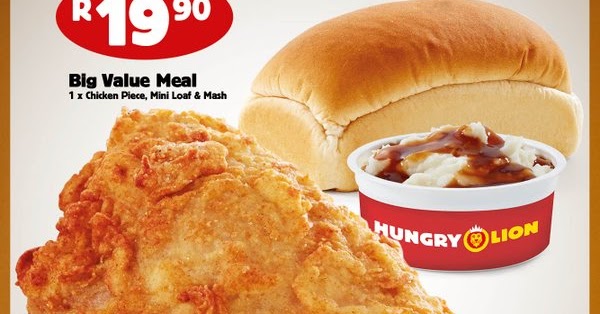Hungry Lion's new Big Value Meal only R19.90 : @HungryLionSA