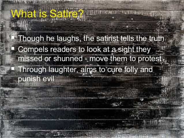 English Literature : Describe the types of Satire