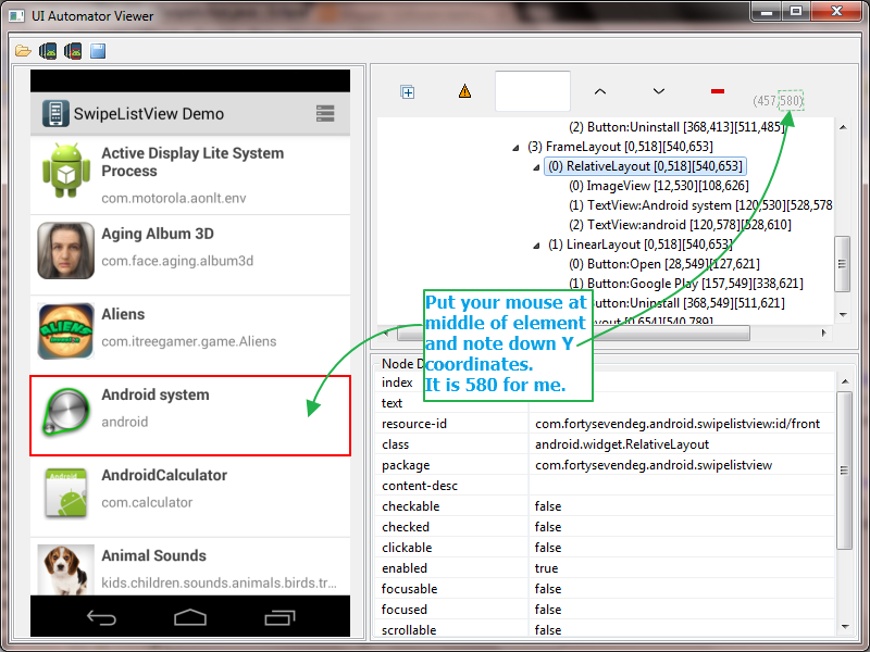 Swipe Element Using TouchAction Class In Android Appium Example Swipe Element Using TouchAction Class In Android Appium Example