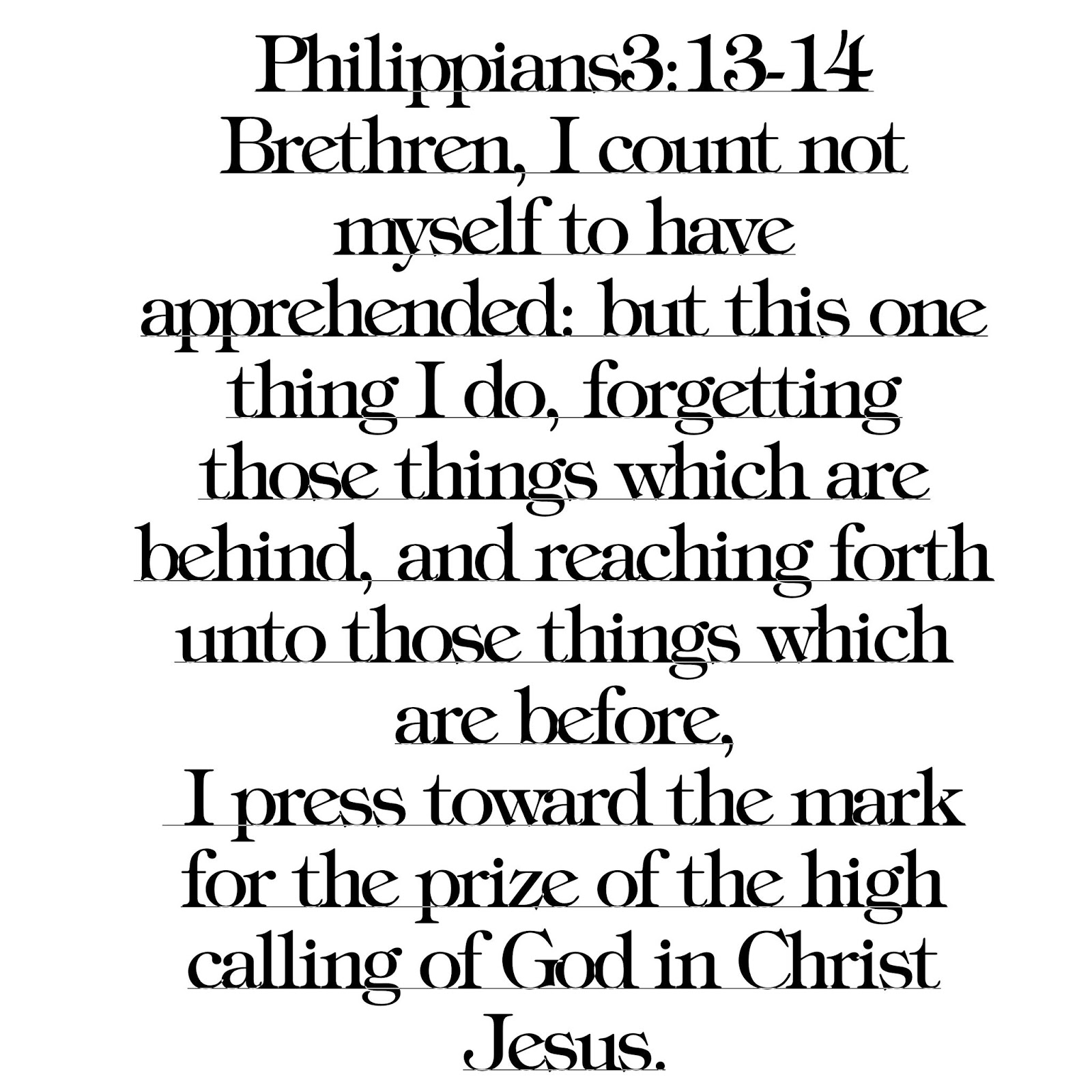 Christian Images In My Treasure Box: Philippians 3:13-14