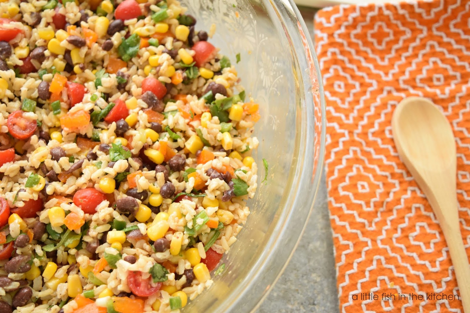 Southwestern Brown Rice Salad (Recipe + Video) – A Little Fish in the ...