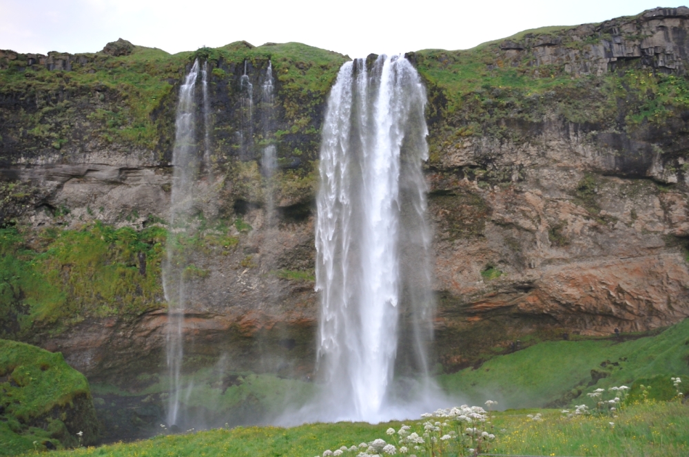 Famous Waterfall Near Vik