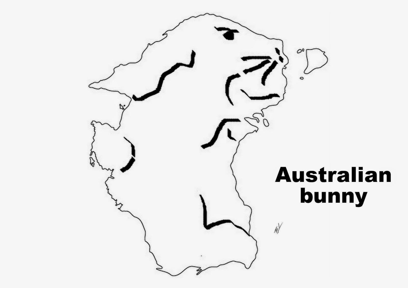 Funny maps: Funny maps of Australia