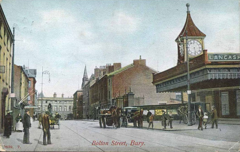 Steam Memories: Lovely old postcard of Bury Bolton St Station