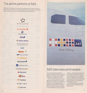 Airline memorabilia: SAS Scandinavian Airlines (2004), Dinamarca