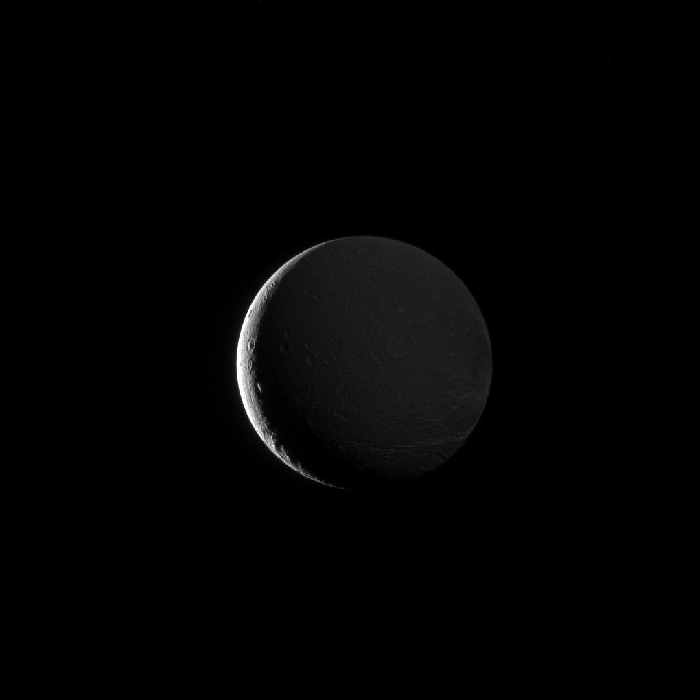 Saturn's moon Dione | Earth Blog