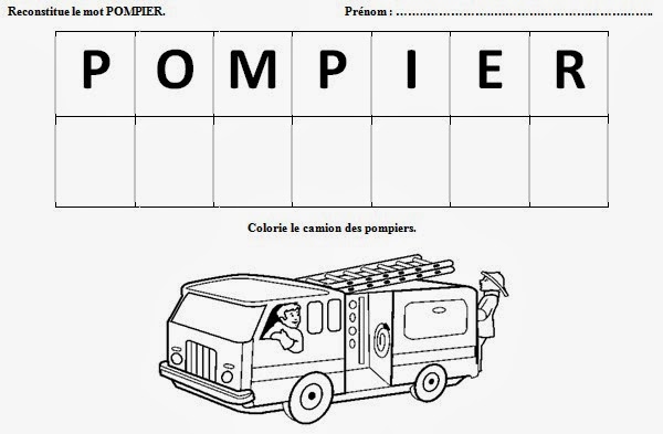 Le Journal de Chrys: Les pompiers en maternelle