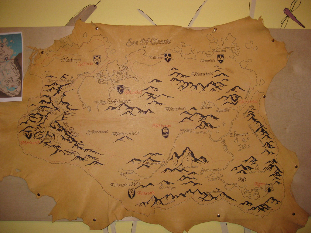 High Resolution Skyrim Maps - Video Games, Walkthroughs, Guides, News ...
