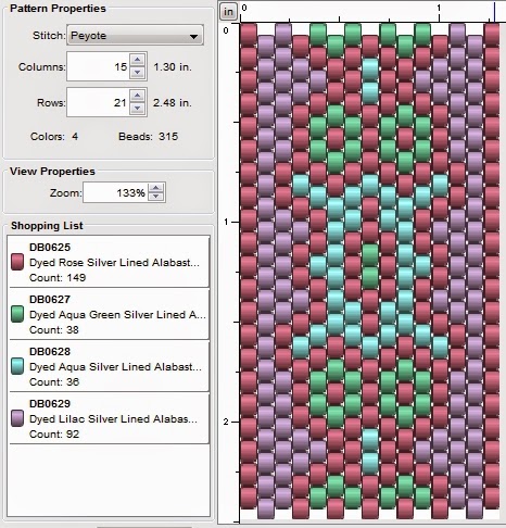 Imaginesque: Beading: Peyote Stitch Pattern 51