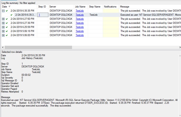 Microsoft Business Intelligence: Call Sql Server Agent job using SP_Start_Job Stored Procedure ...