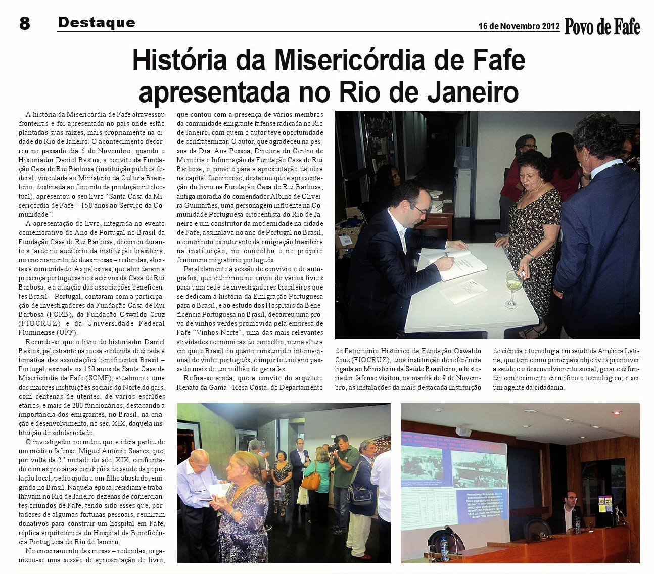 Morgado de Fafe: História da Santa Casa da Misericórdia de Fafe ...