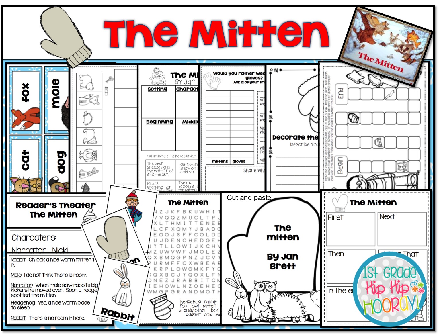 1st Grade Hip Hip Hooray!: The Hat and The Mitten