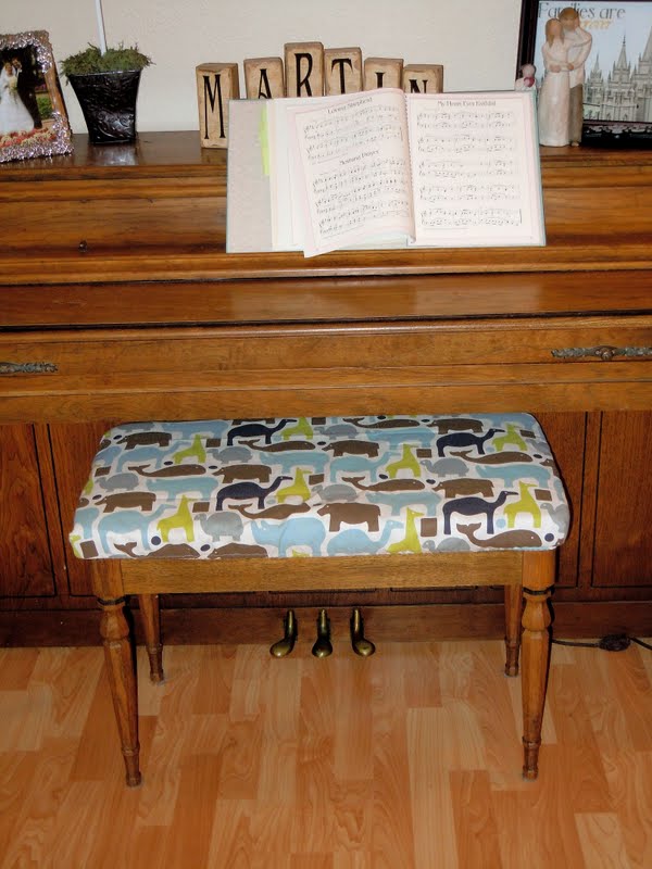 Tutorial: Piano Bench Slip Cover - Naturally Creative Mama