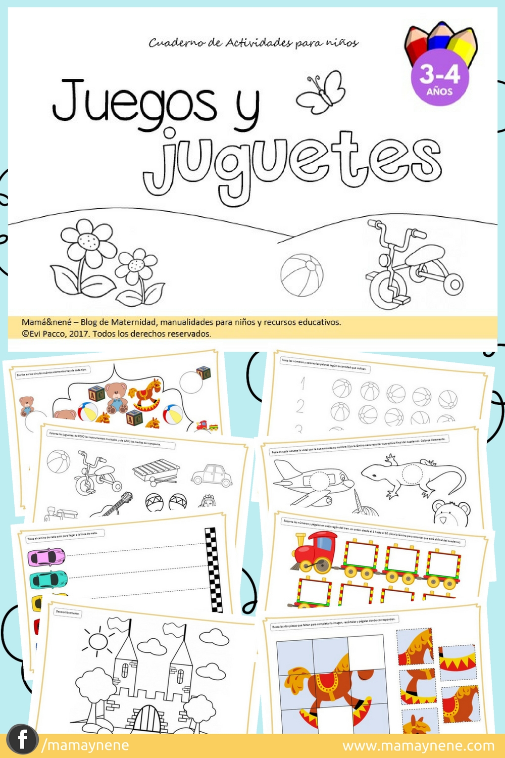 Juegos y juguetes: Cuaderno de Actividades para niños | Mamá&nené ...