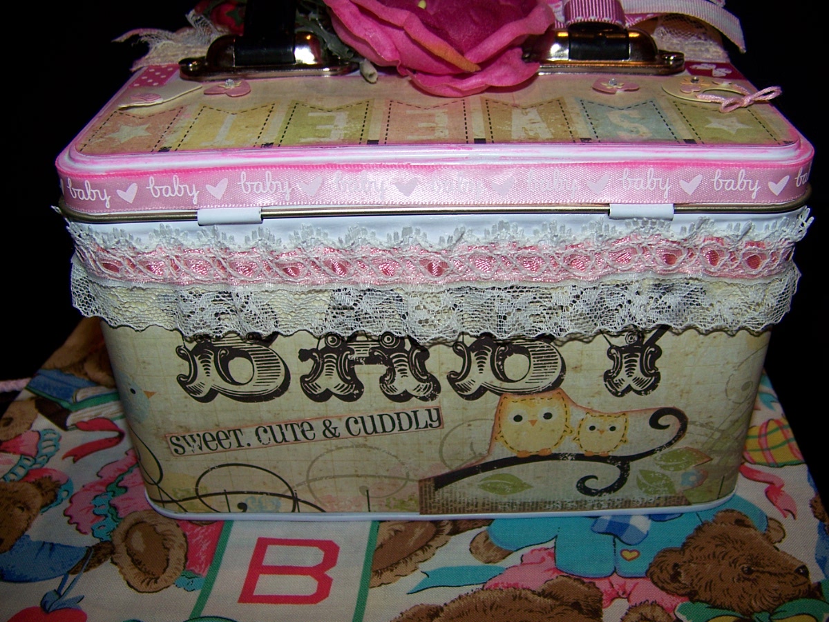 Patricia's Paper Crafts: Baby Girl Keepsake Box