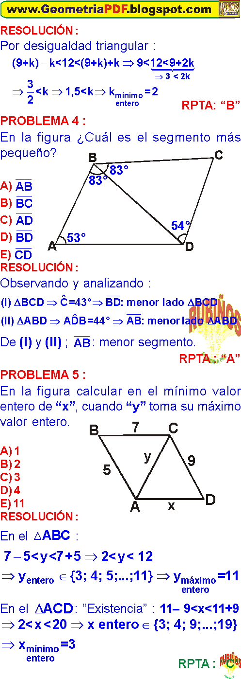 TRIÁNGULOS EXISTENCIA Y CORRESPONDENCIA PROBLEMAS RESUELTOS DE ...