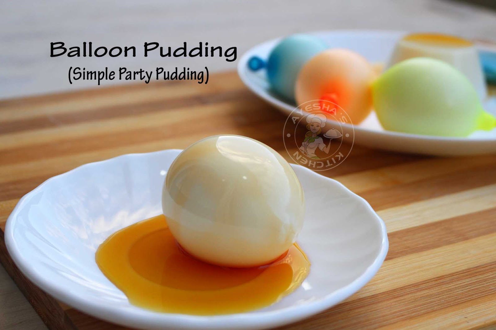 BALLOON PUDDING / EASY VARIETY PUDDING - MILK PUDDING IN 5 MINUTES