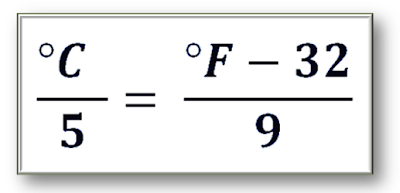 professor biriba: Exercício - Escala Celsius versus Fahrenheit.