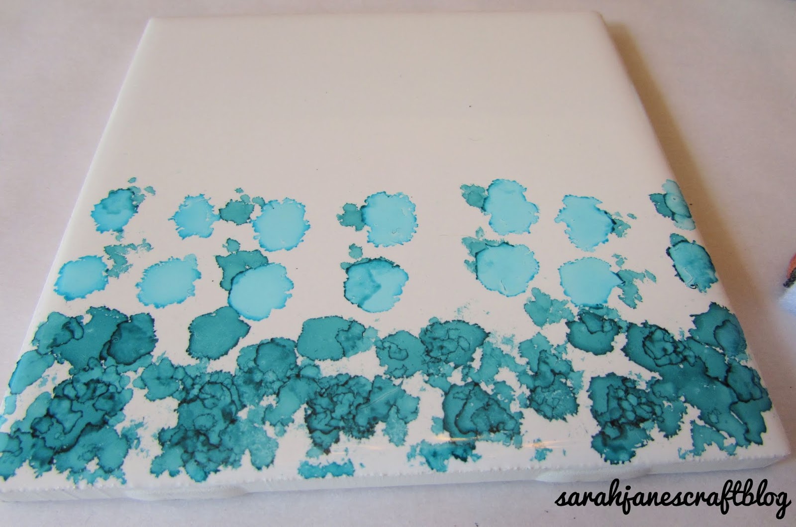 Beginner's Guide to Alcohol Ink Stamping: The Basics on Ceramic Tiles