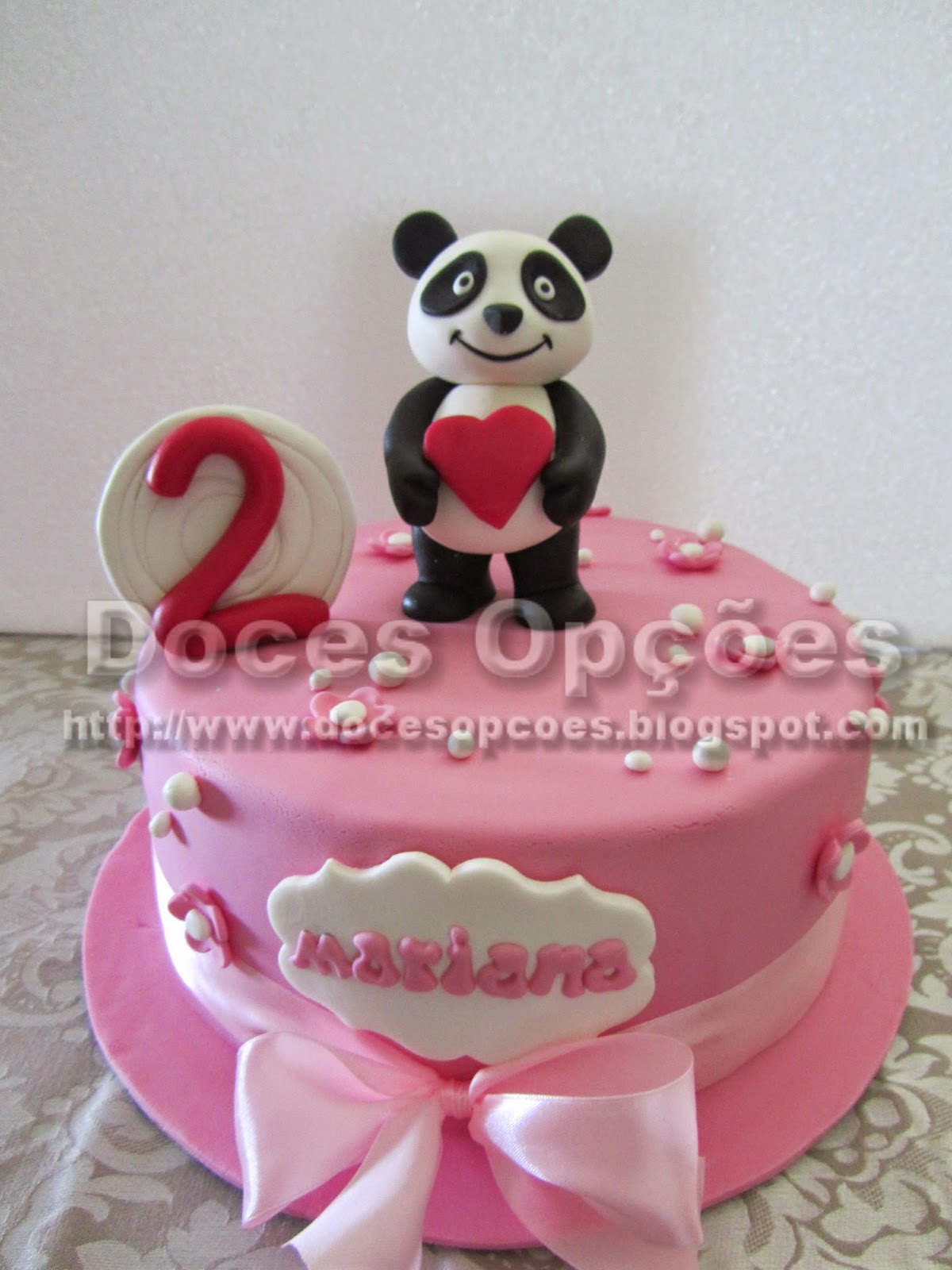 Doces Opções: Bolo de aniversário com o Panda