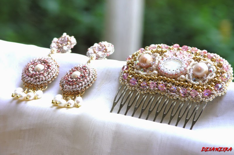 Deianeira's jewellery: Set cercei candelabru argint 925 si pieptene par ...