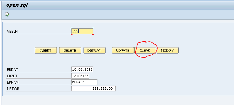 SAP TECH: Open Sql Statements