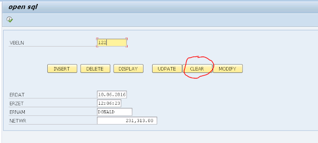 SAP TECH: Open Sql Statements