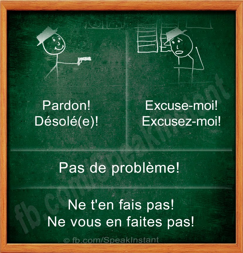 Le Cahier de Français: SE SALUER, DEMANDER PARDON