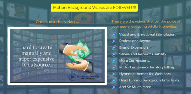 Motion Background PLR Video Bundle Review and Bonuses - Bonus With Online Products