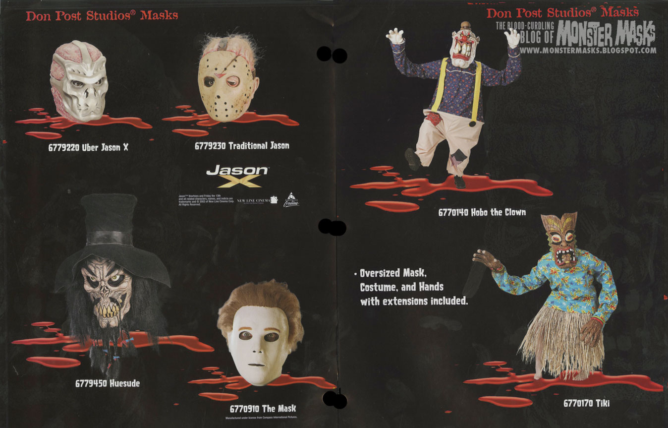 2004 Don Post Studios Catalog | Blood Curdling Blog of Monster Masks