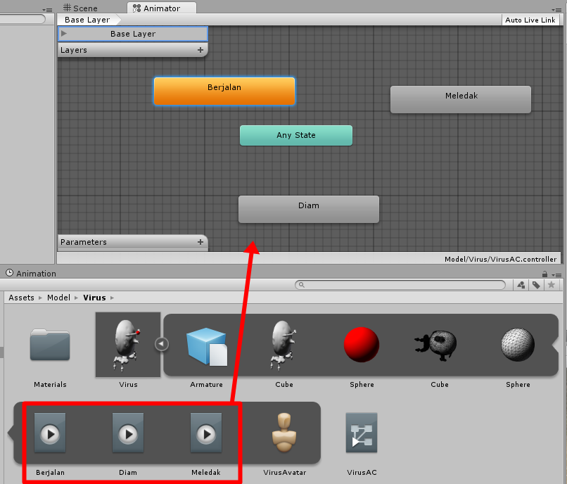 Unity Tutorial : Animator ~ Menjalankan Animasi dari Blender di Unity [part 1]