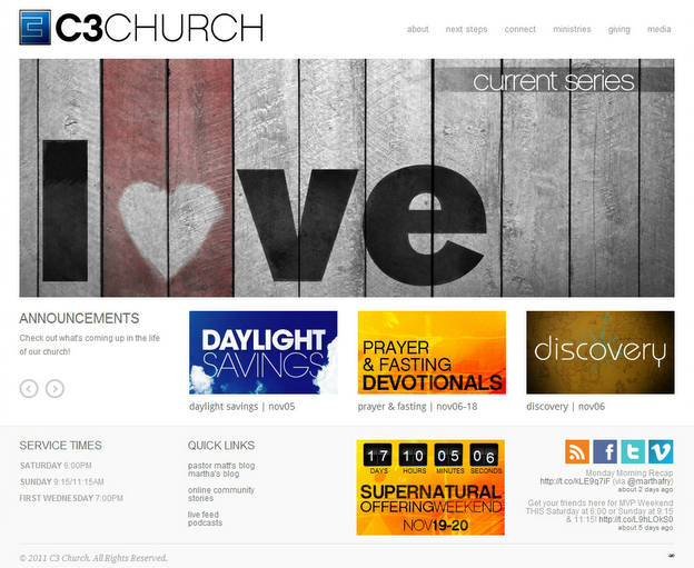 C3 Church Launches New Web Site ~ damondnollan.com
