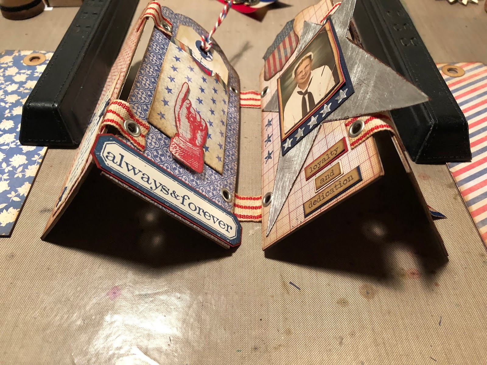 Mini Album Makers Challenge: Americana Accordion Tag Book Tutorial by ...