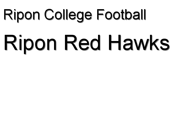 Ripon Red Hawks - Ripon College Football