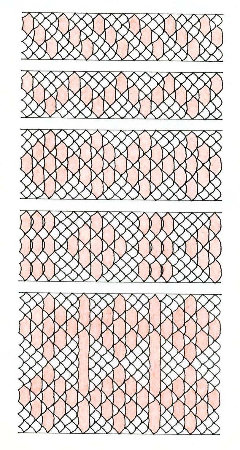 Šitá krajka: Tuniská krajka - chebka