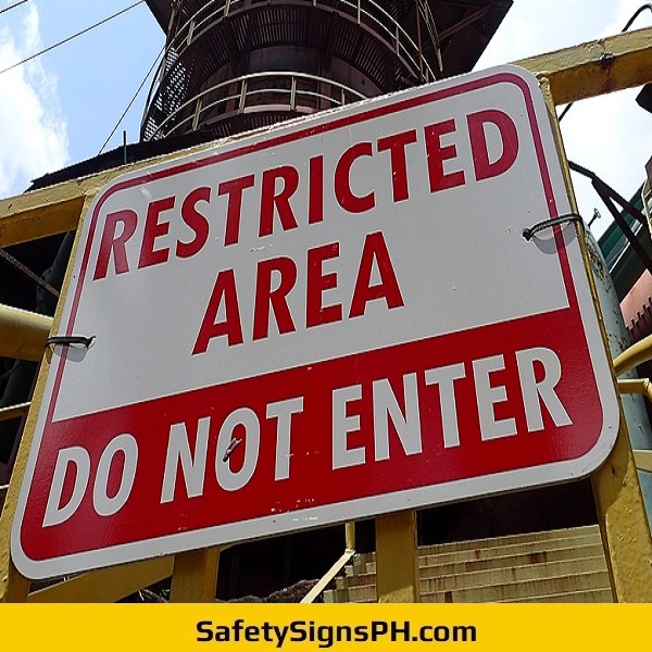 Restricted Area Signs - SafetySignsPH.com Philippines