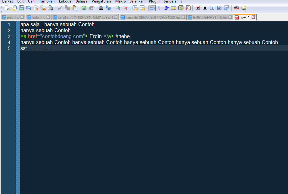 Cara mengganti tema notepad++ - Erdin's Web