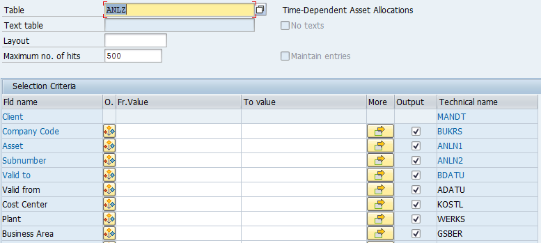 Important Tables in Asset Accounting SAP- ERP (P1)